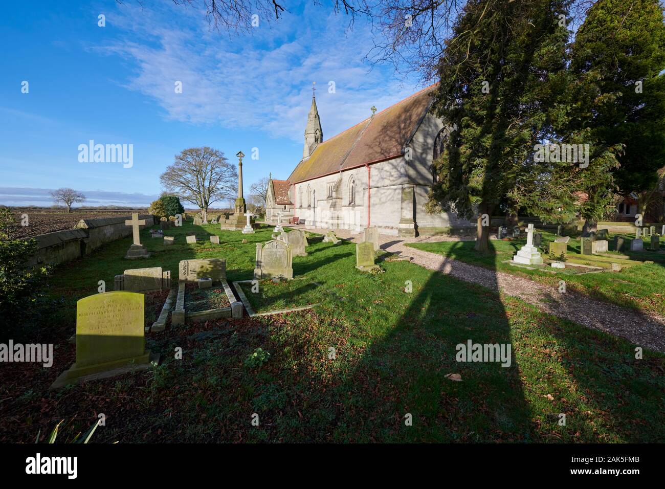 St Mary’s Parish Church in the Village of Wansford, East Yorkshire, UK ...