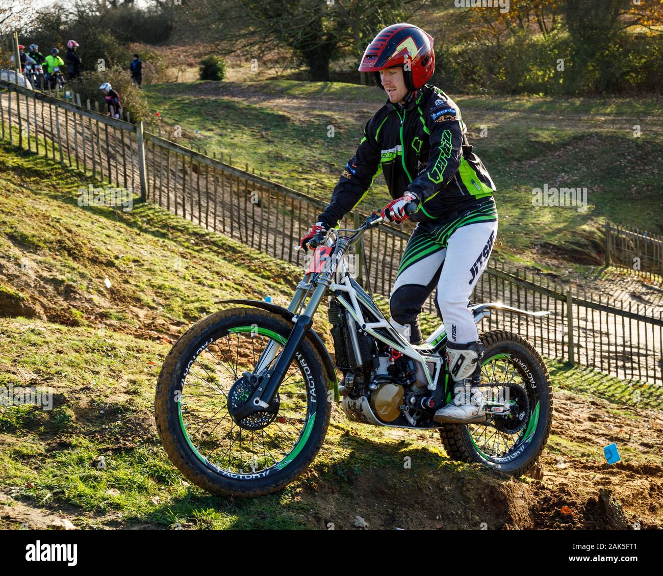 Norwich Viking Motor Cycle Club Motox-X Trials event at Cadders Hill, Lyng, Norfolk, UK Stock ...