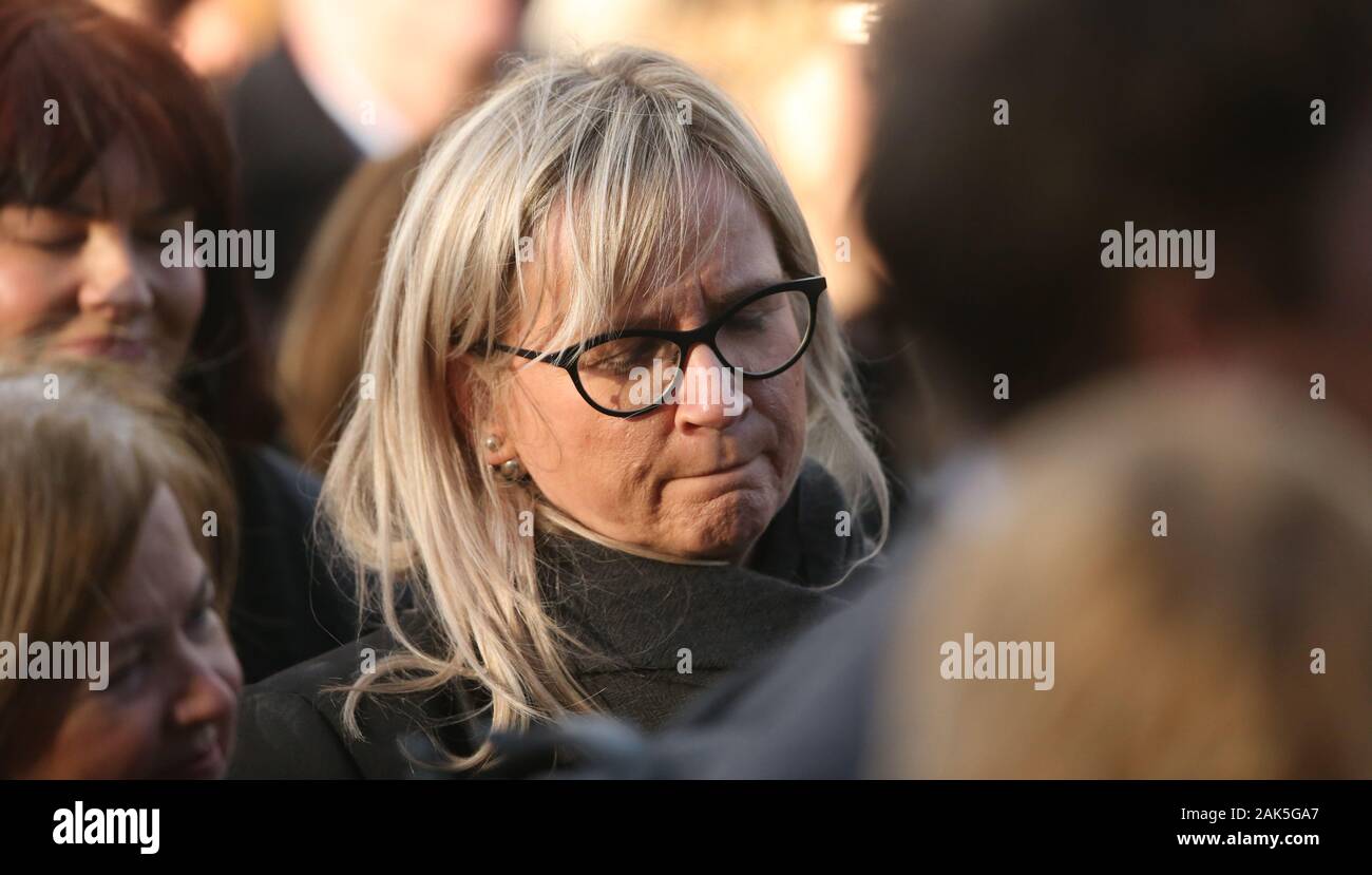 RTE Director General Dee Forbes at the Funeral of RTE presenter Marian ...