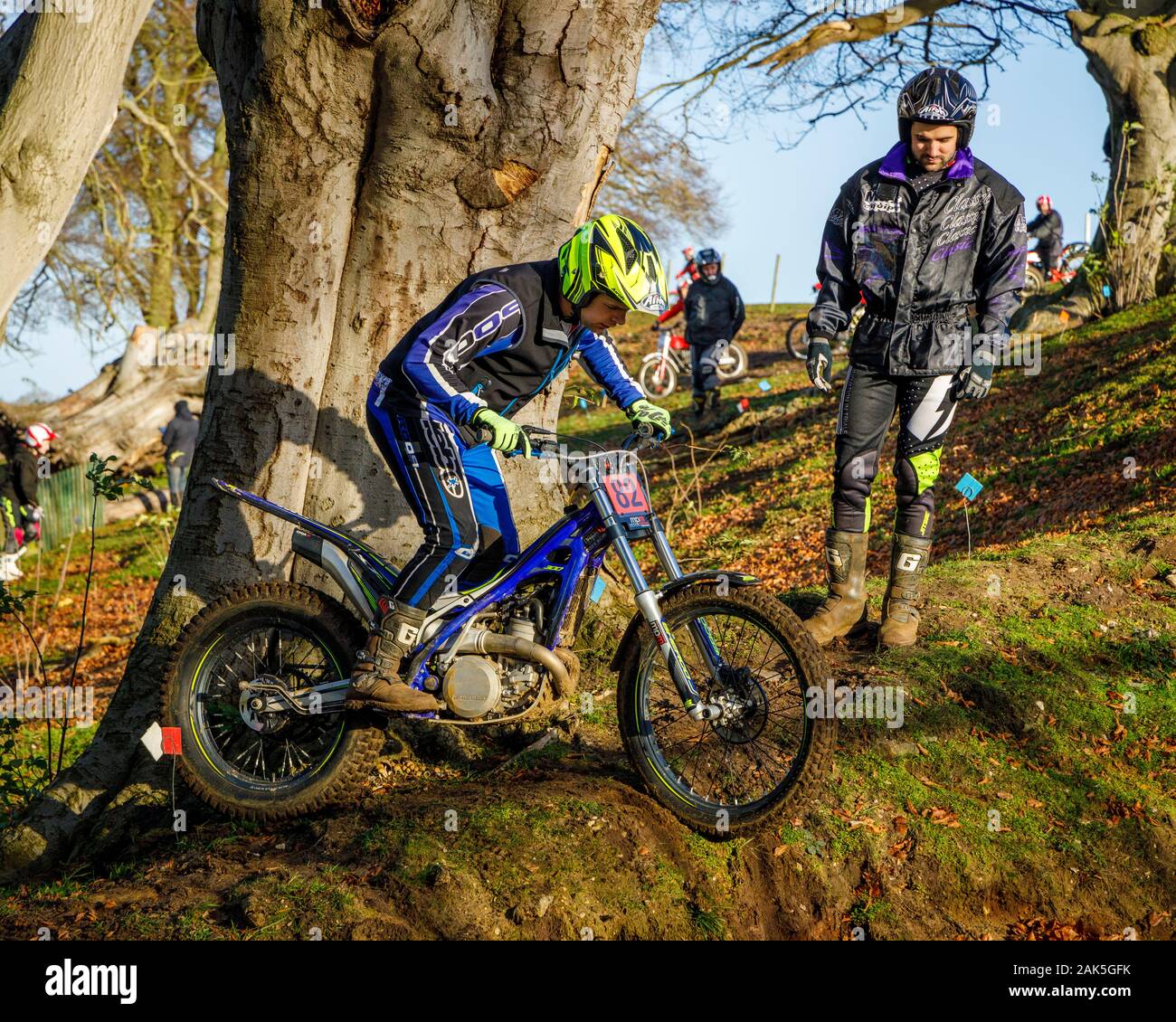 Norwich Viking Motor Cycle Club Motox-X Trials event at Cadders Hill, Lyng, Norfolk, UK Stock ...