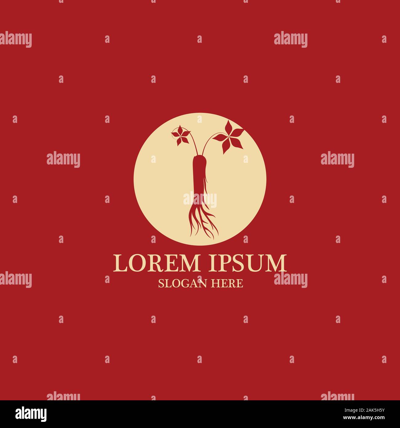 Ginseng vector icon illustration design Stock Vector Image & Art - Alamy