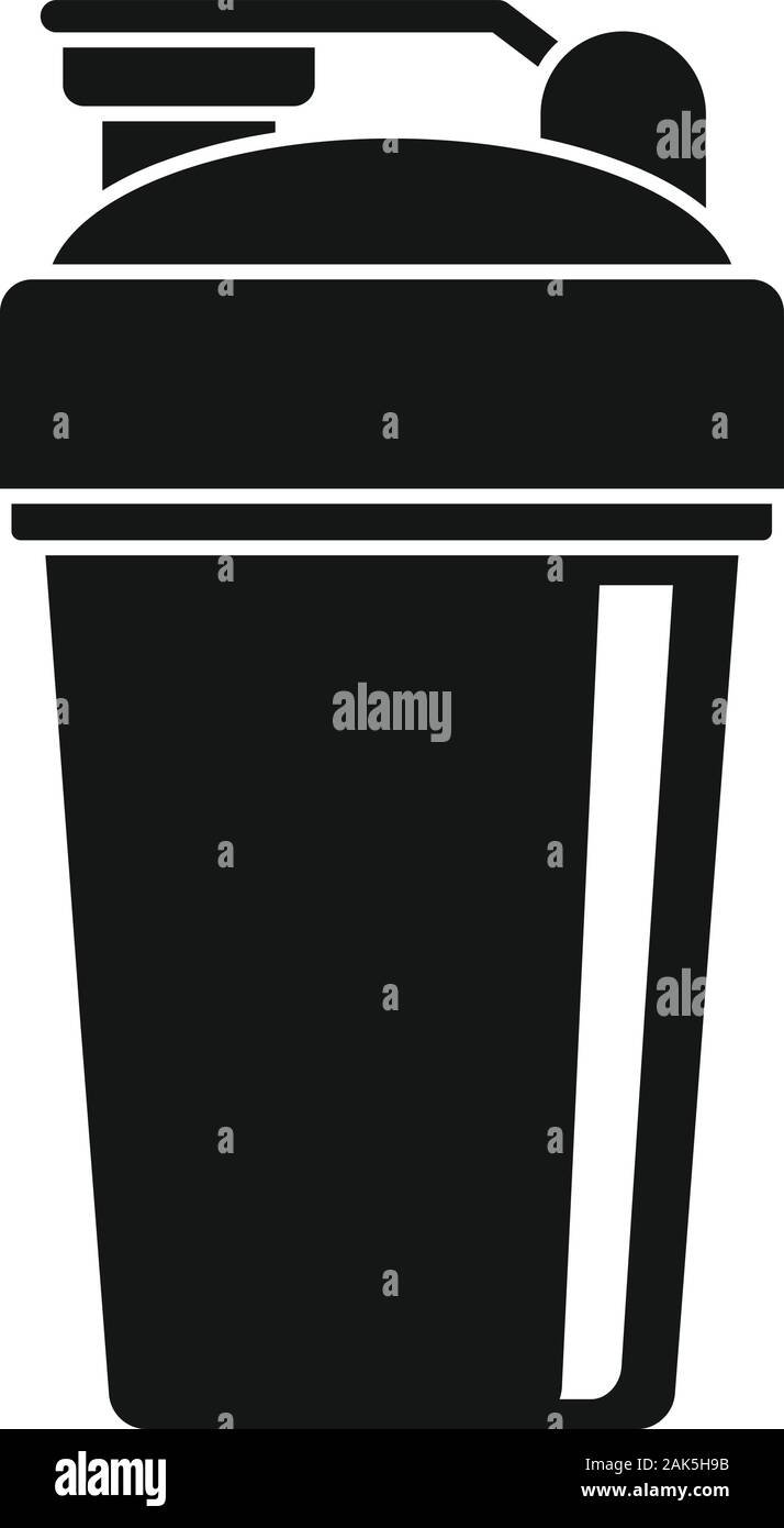 Protein shaker icon. Simple illustration of protein shaker vector icon ...