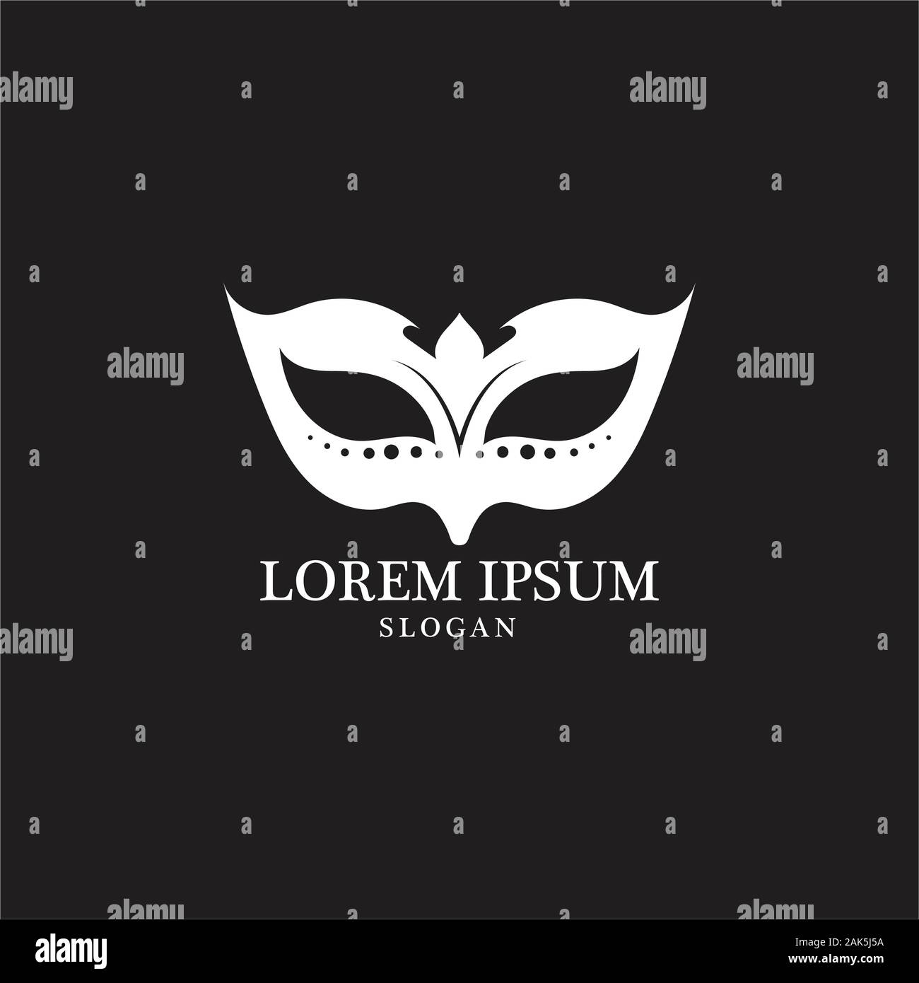 Masquerade Carnival Mask Icon and symbol vector Stock Vector Image ...