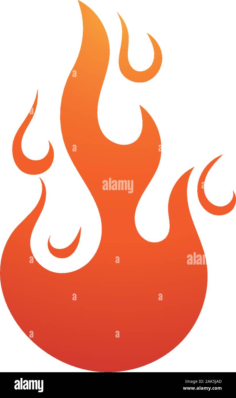 Fire flame Logo Template vector icon Oil, gas and energy logo concept ...