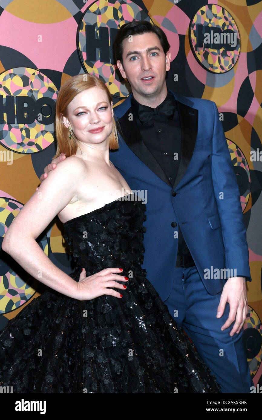 Beverly Hills, CA. 5th Jan, 2020. Sarah Snook and Nicholas Braun at the ...