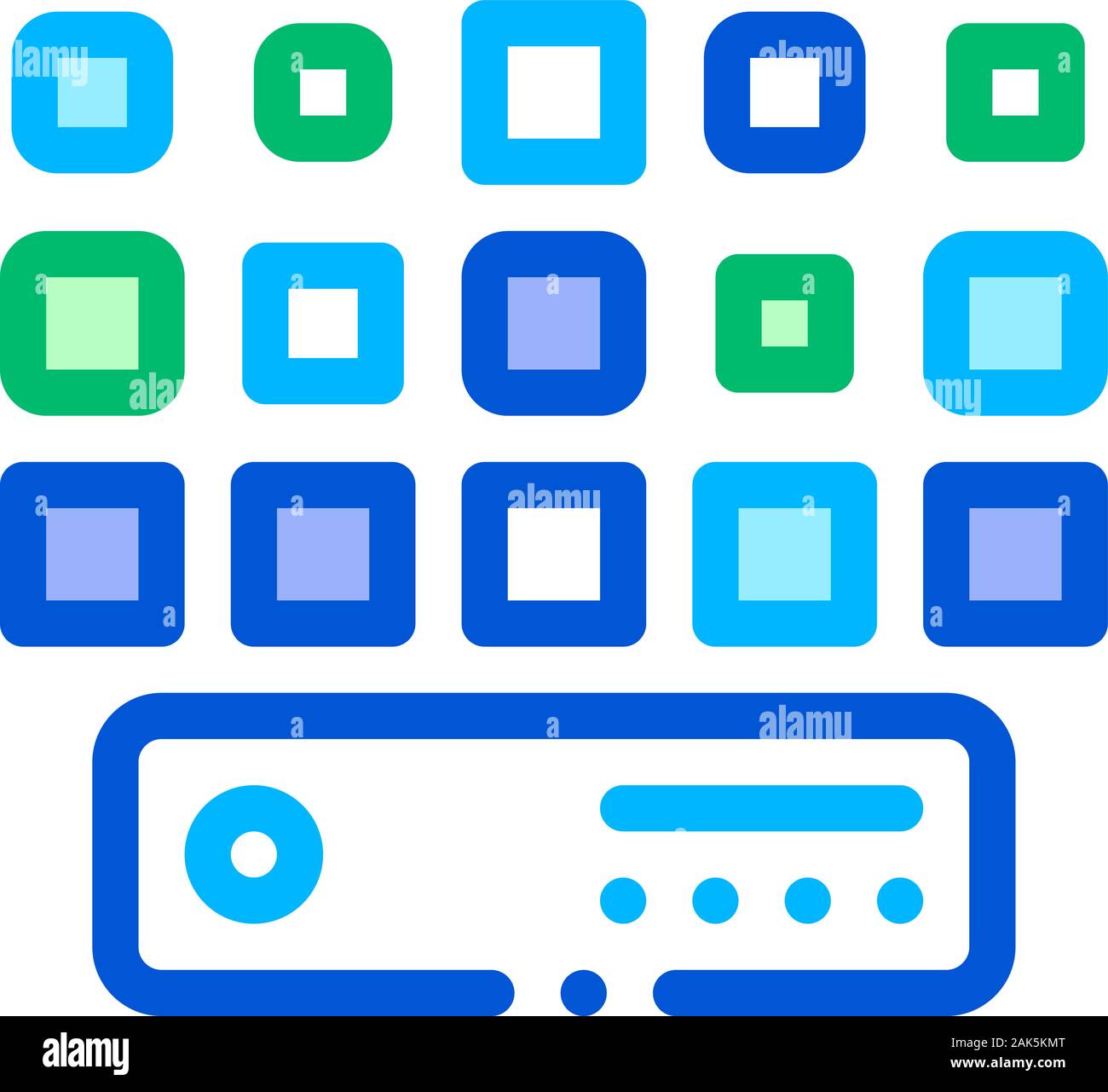 Networking Artificial Big Data Center Vector Icon Stock Vector Image ...