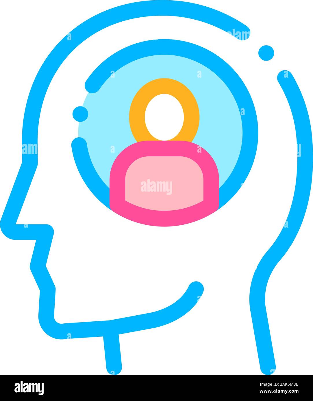 Person Avatar In Man Silhouette Mind Vector Icon Stock Vector Image ...