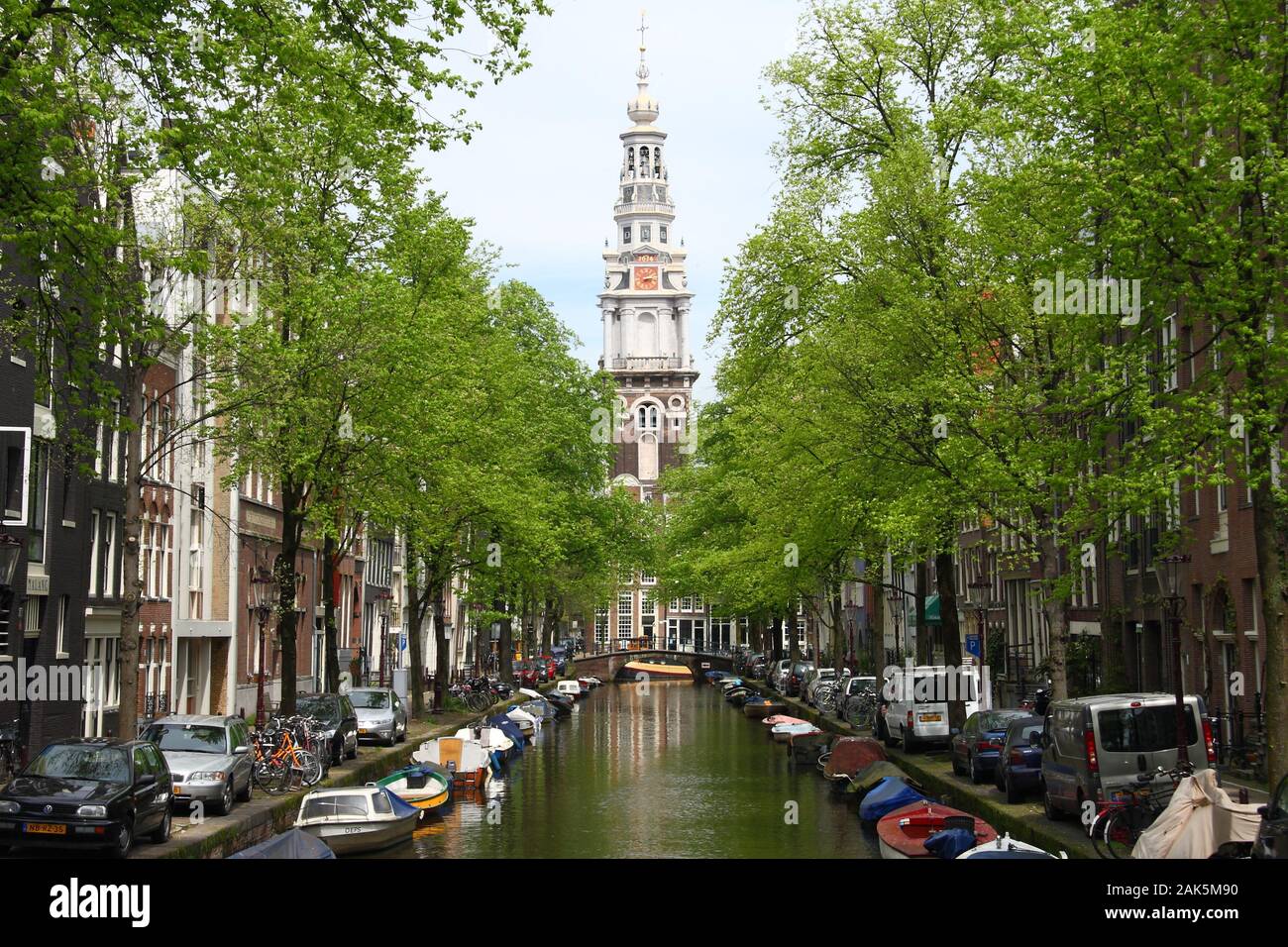 Tower of the Westerkerk church in Amsterdam Stock Photo - Alamy
