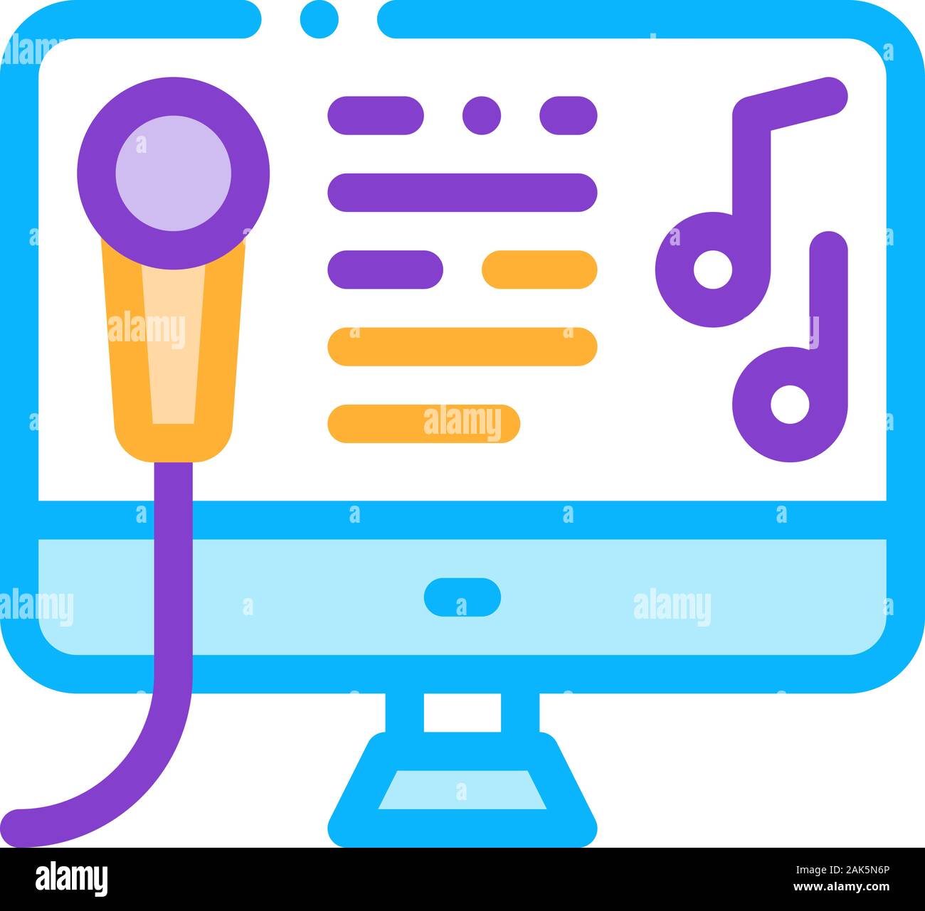 Computer Screen Internet Online Karaoke Vector Stock Vector Image & Art ... Computer Screen Internet Online Karaoke Vector Stock Vector Image & Art ...