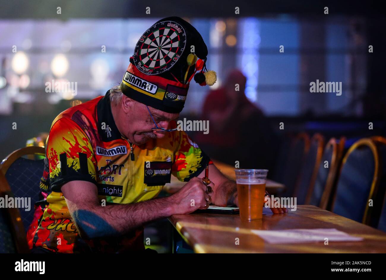 A fan in fancy dress during day four of the BDO World Professional ...