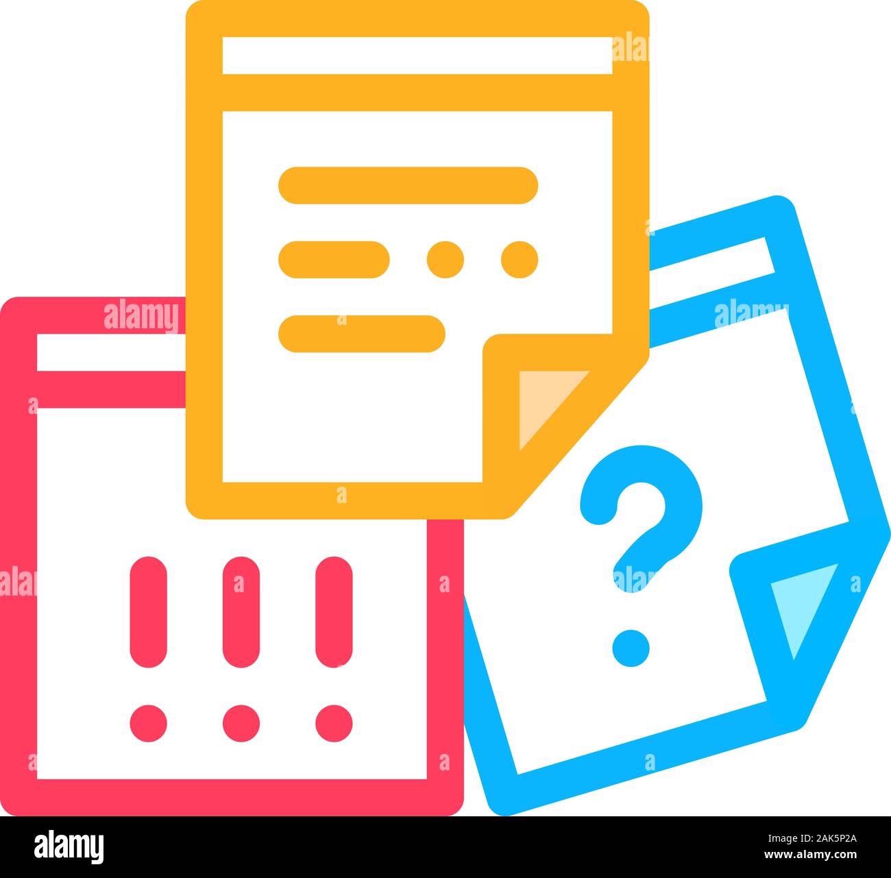 Paper Question And Exclamatory Sign Agile Vector Stock Vector Image ...