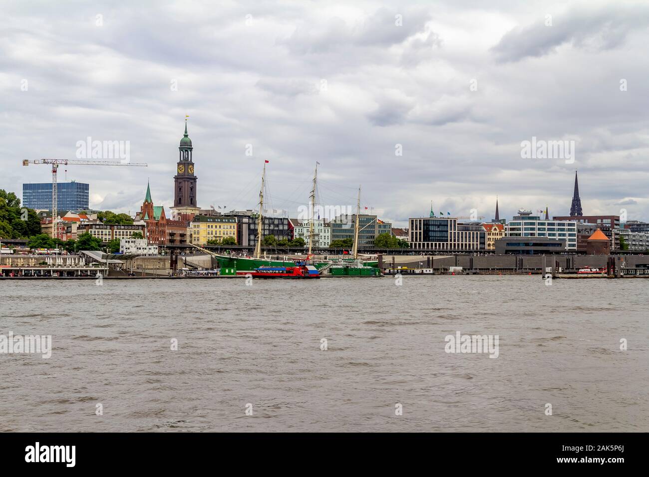 scenery around the Port of Hamburg in Germany Stock Photo - Alamy