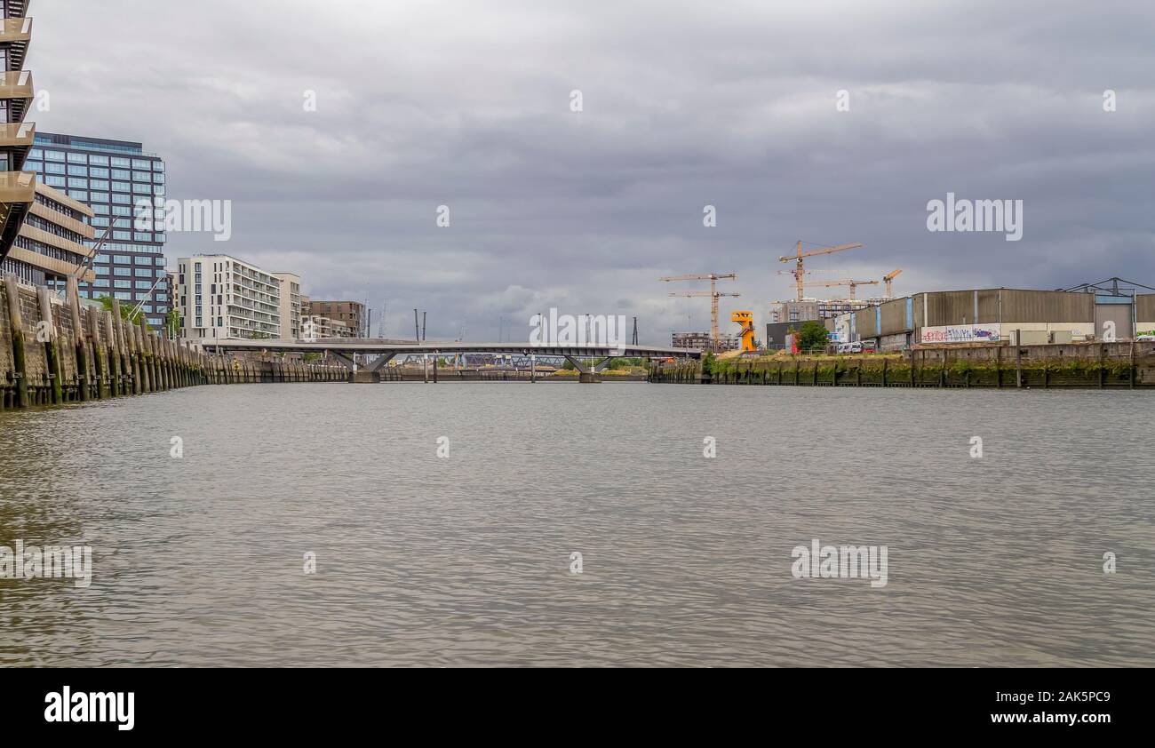 scenery around the Port of Hamburg in Germany Stock Photo - Alamy