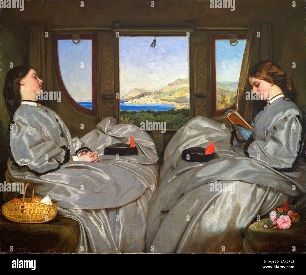 Augustus Egg, The Travelling Companions, painting, 1862 Stock Photo - Alamy