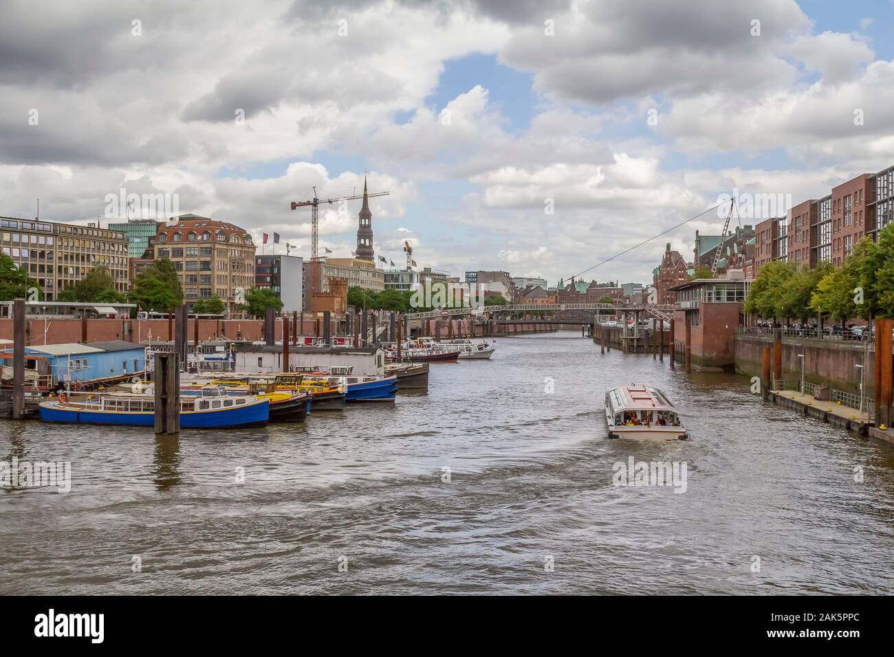 scenery around the Port of Hamburg in Germany Stock Photo - Alamy