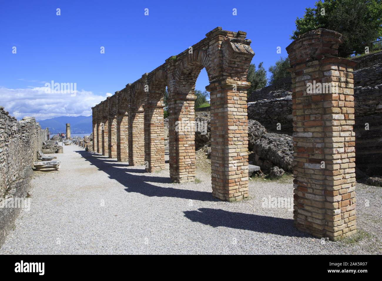 Gardasee: Sirmione, Grotten des Catull (Grotte di Catullo), Oberital ...