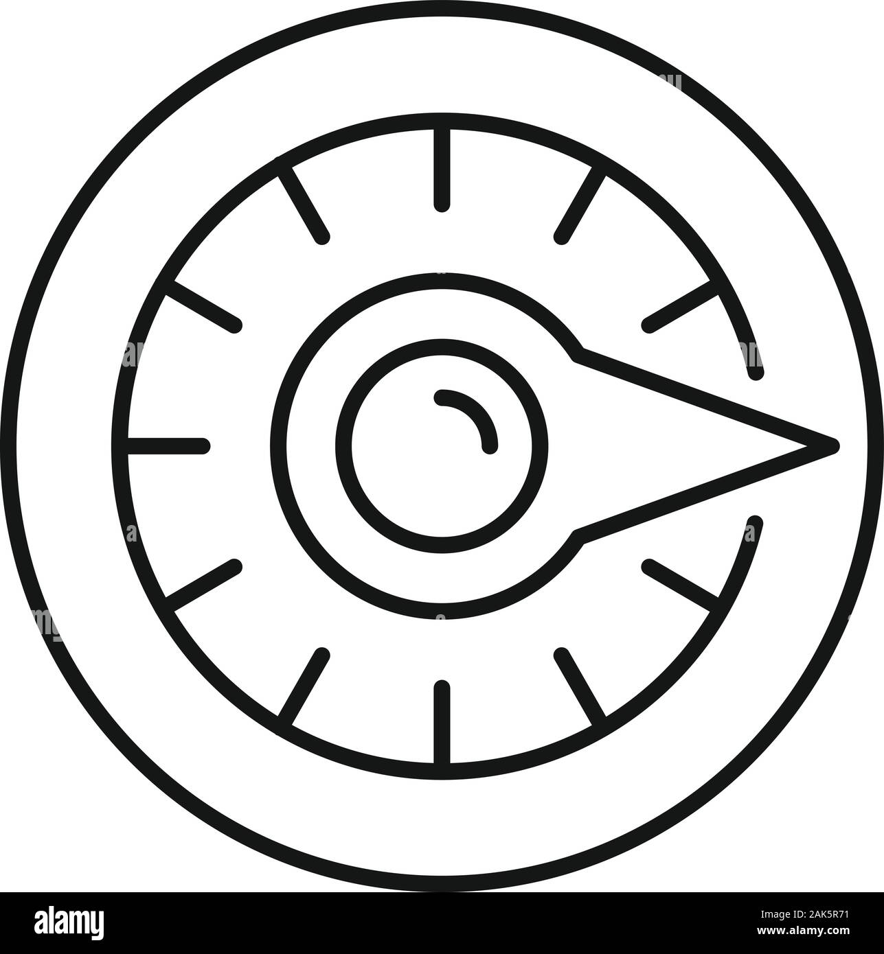 Quest timer icon. Outline quest timer vector icon for web design ...