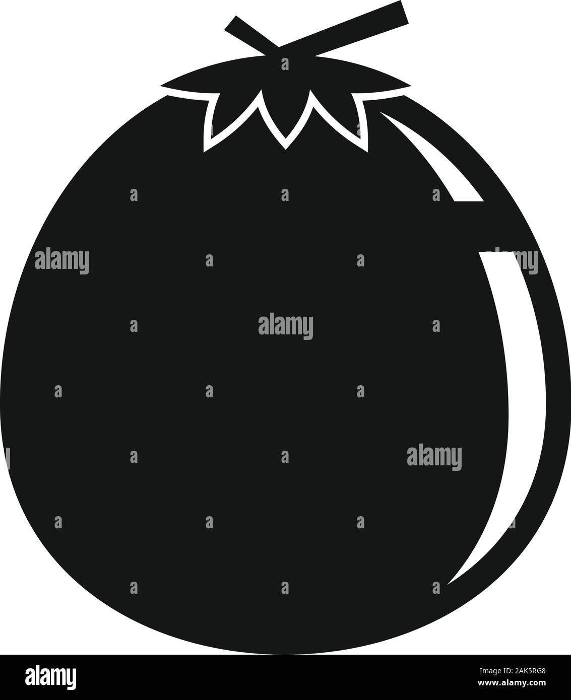 Raw coconut icon. Simple illustration of raw coconut vector icon for ...