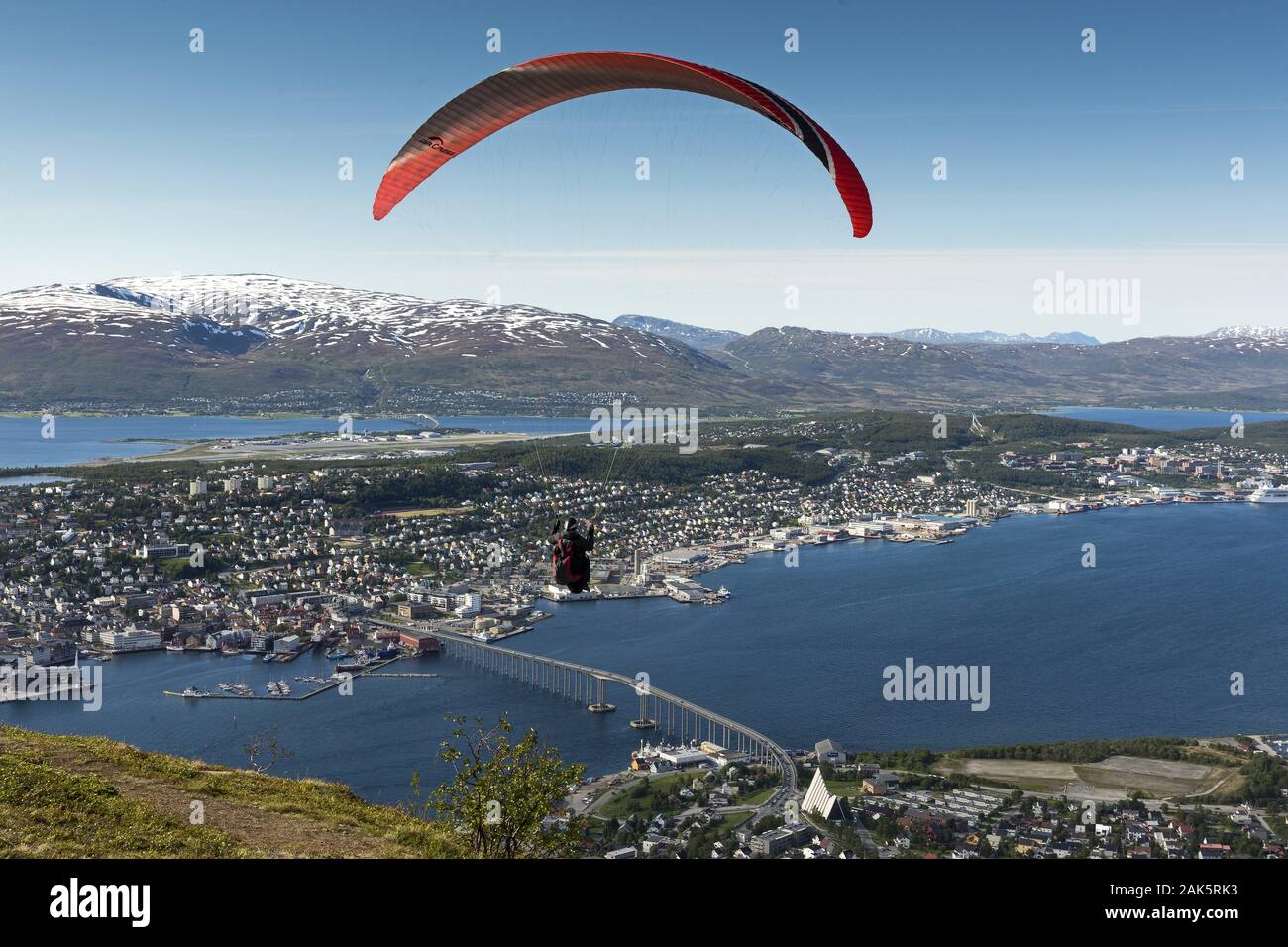 Tromso: Blick vom Storsteinen auf die Stadt, Hurtigruten | usage ...