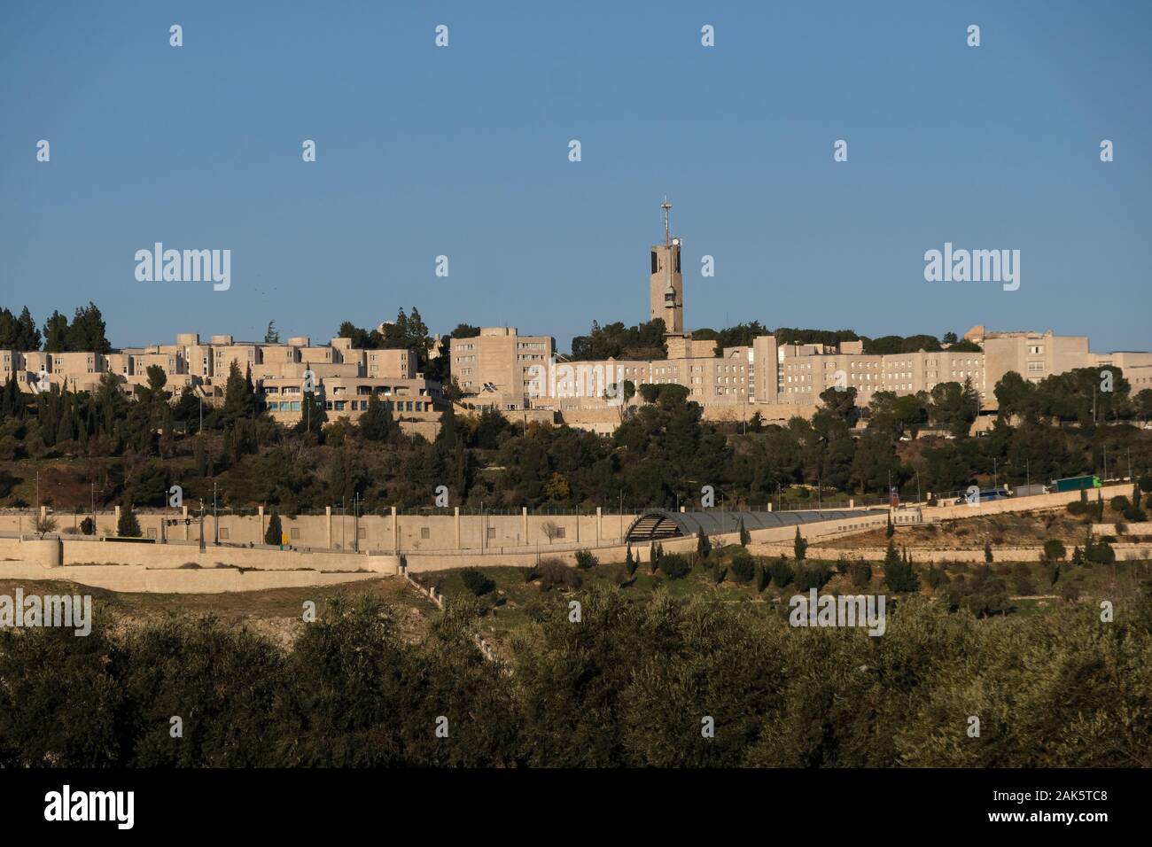 View of the Hebrew University of Jerusalem, Israel's second-oldest ...