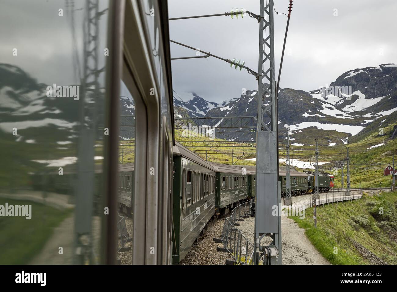 Flambahn von Flam nach Myrdal, Hurtigruten | usage worldwide Stock ...