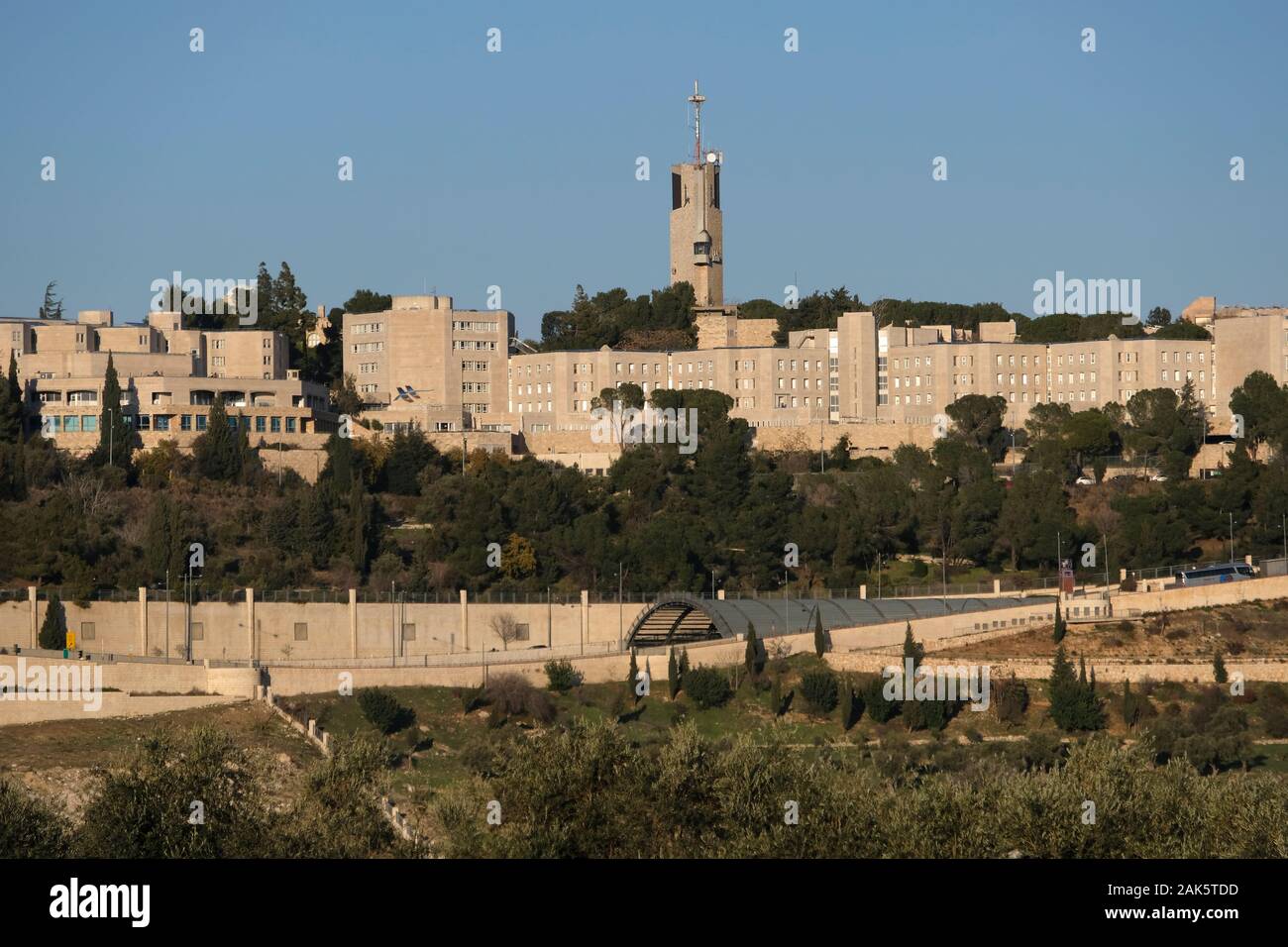 View of the Hebrew University of Jerusalem, Israel's second-oldest ...
