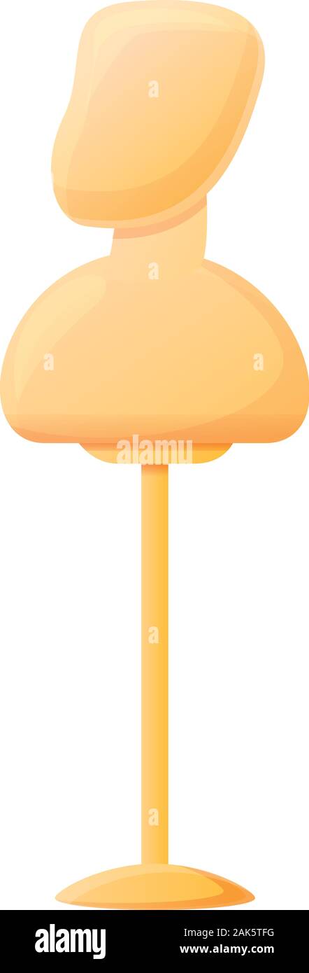 Man bust mannequin icon. Cartoon of man bust mannequin vector icon for ...