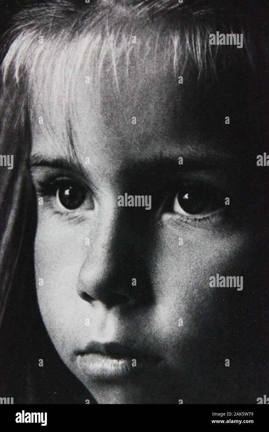 Fine seventies black and white extreme photography of a n introspective ...