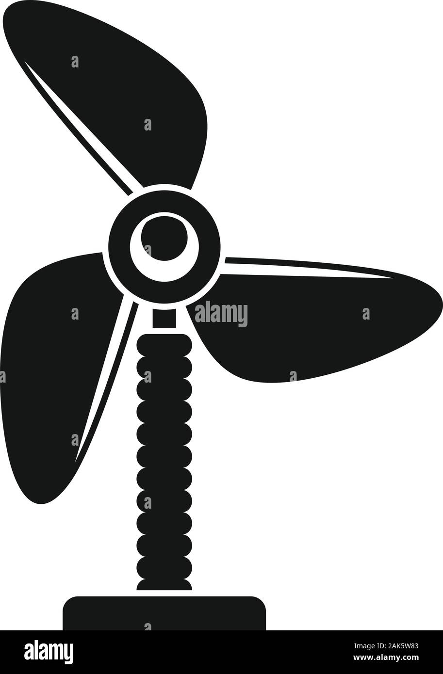 Plastic fan icon. Simple illustration of plastic fan vector icon for ...