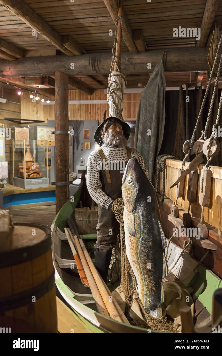 Vardo: Pomor-Museum, Ausstellung ueber den Pomorhandel mit Russland ...