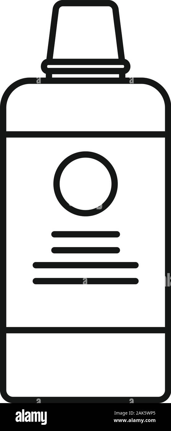 Salon hair dye bottle icon. Outline salon hair dye bottle vector icon ...