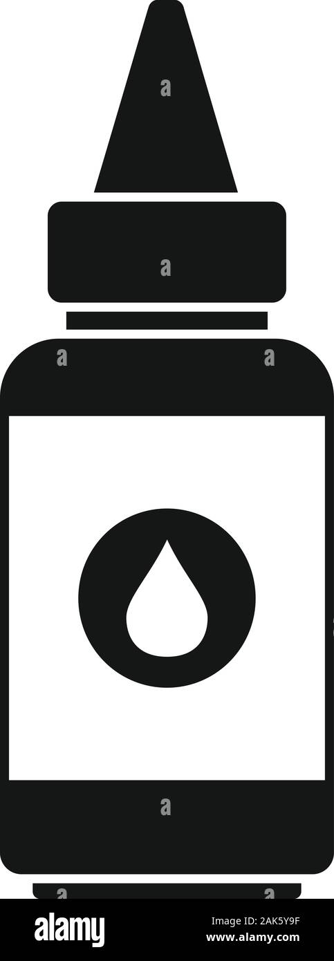 Hair dye bottle icon. Simple illustration of hair dye bottle vector ...