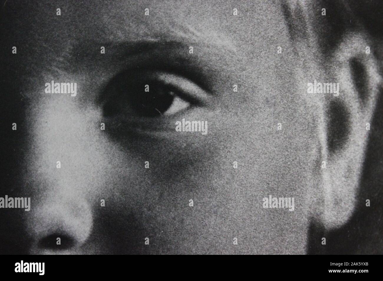 Fine seventies black and white extreme photography of a n introspective ...