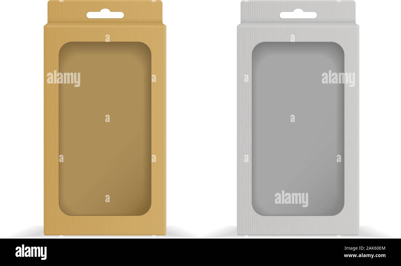 Paper packing boxes. Vector 3d illustration Stock Vector Image & Art ...