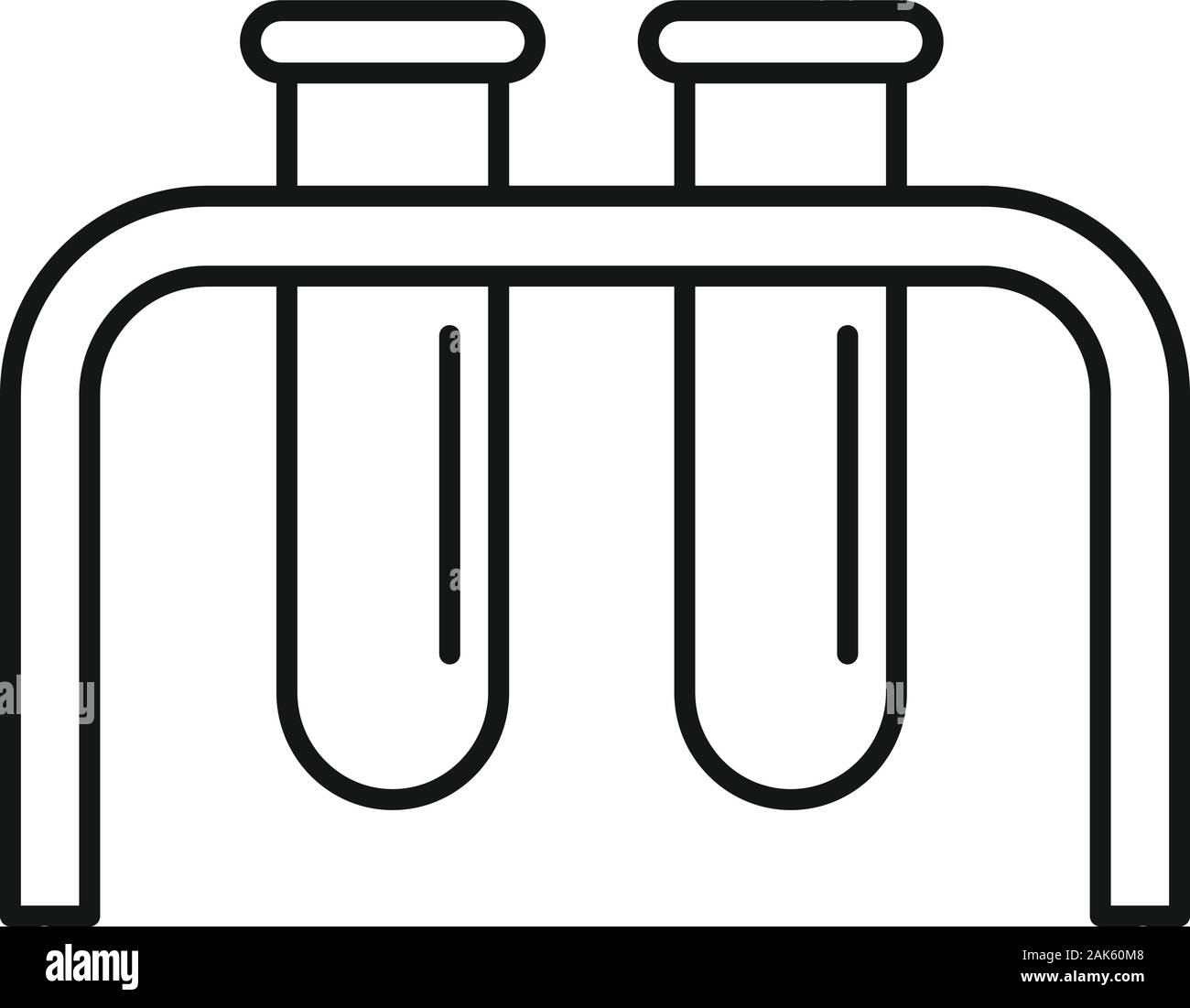 Science test tube lab icon. Outline science test tube lab vector icon ...