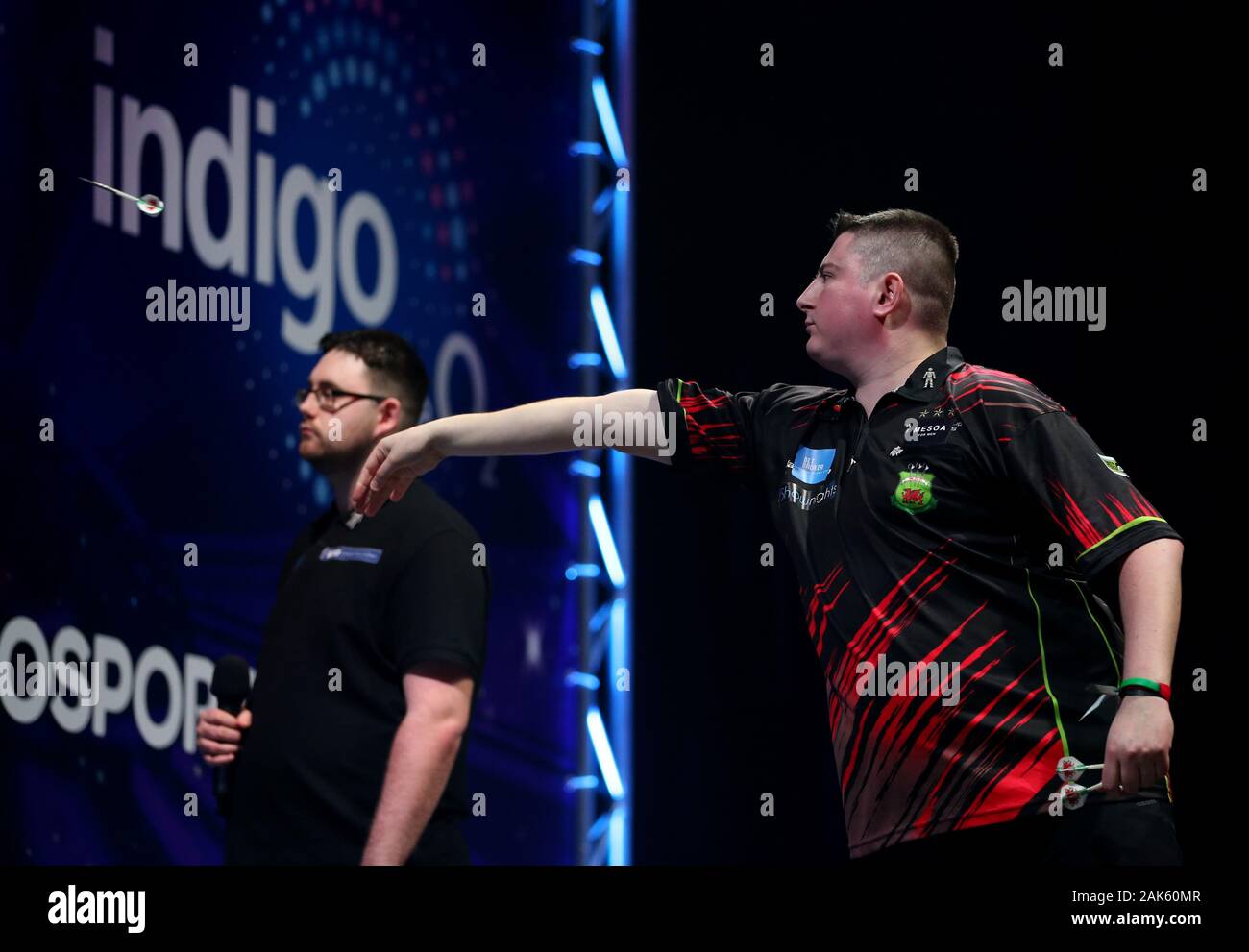 Nick Kenny in action during day four of the BDO World Professional ...