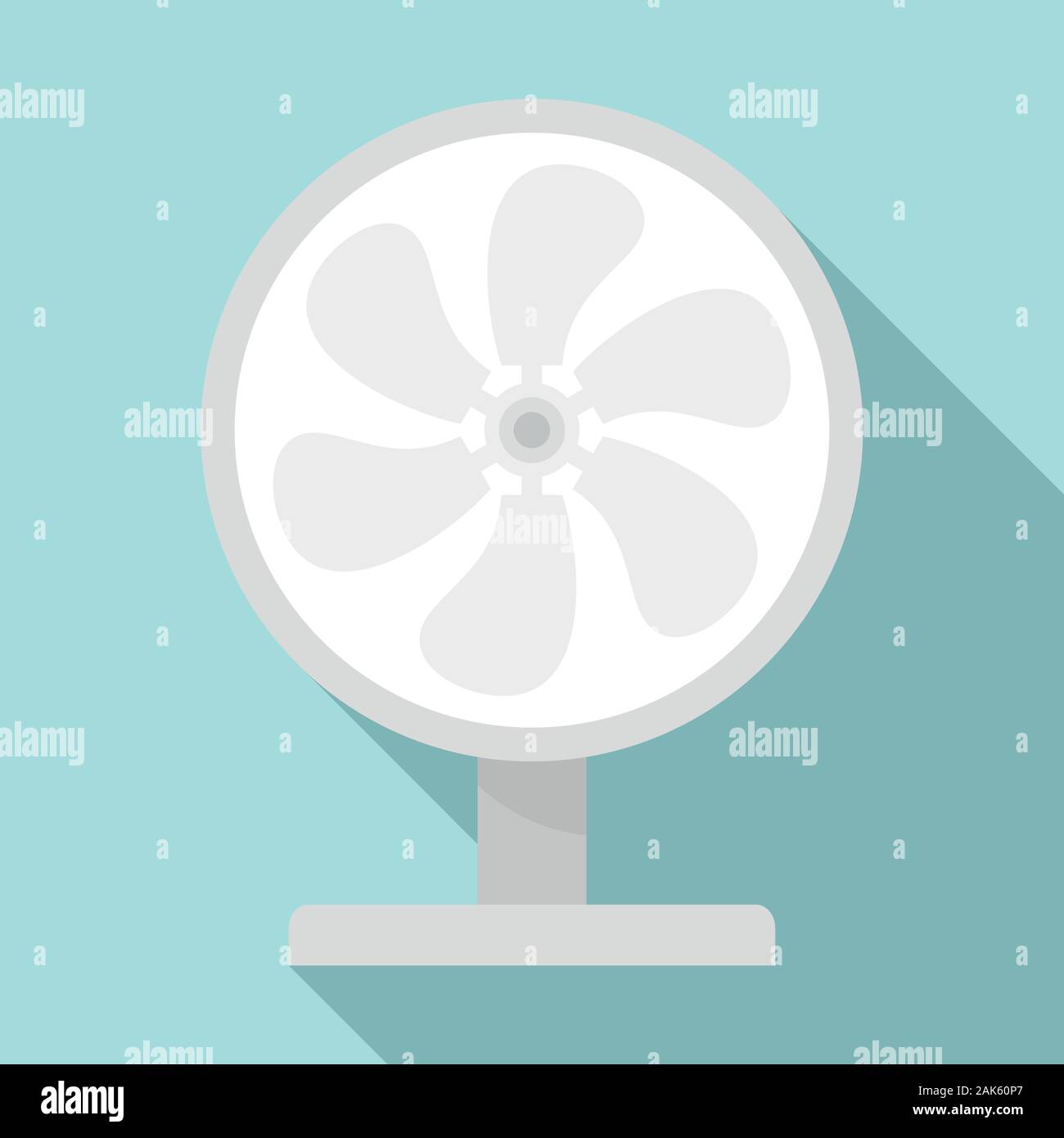 Wind home fan icon. Flat illustration of wind home fan vector icon for ...