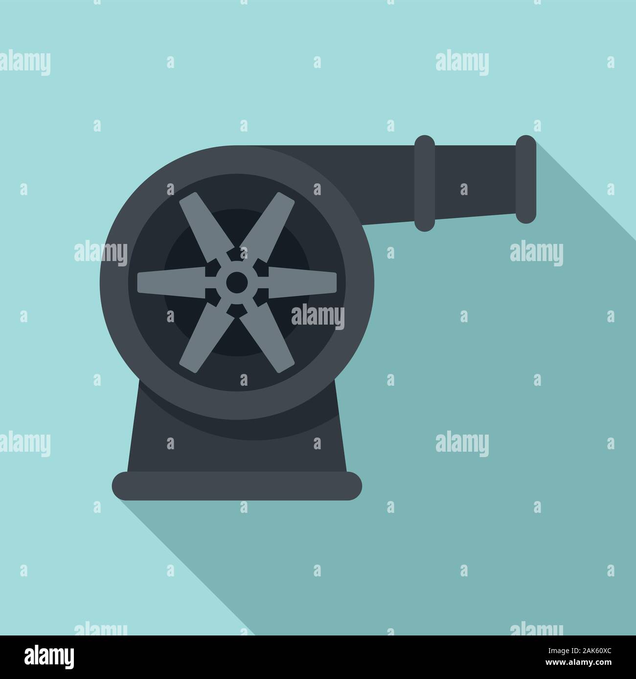 Car turbo fan icon. Flat illustration of car turbo fan vector icon for ...