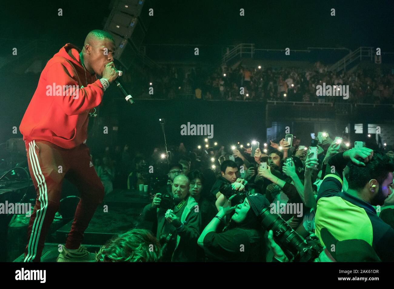 American rapper DaBaby performing at Winter Breakout festival 2019 at ...