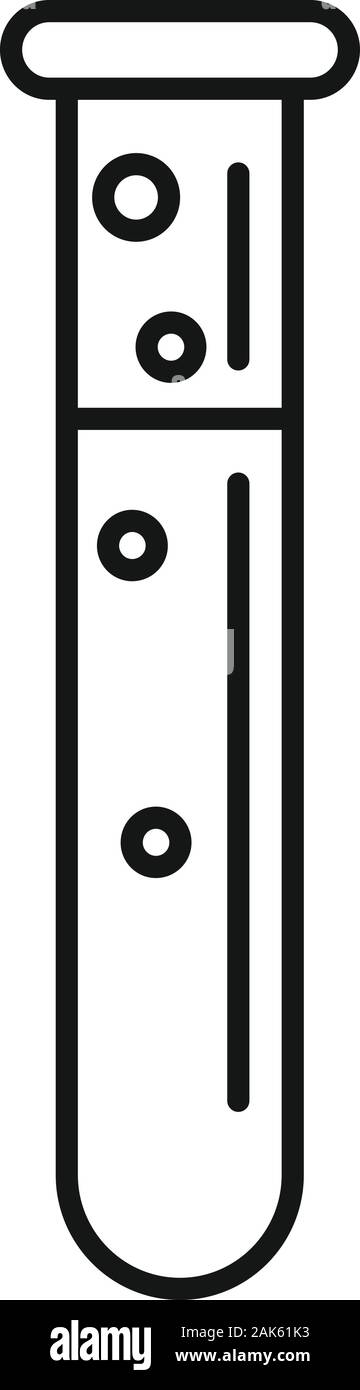 Boiling test tube icon. Outline boiling test tube vector icon for web ...