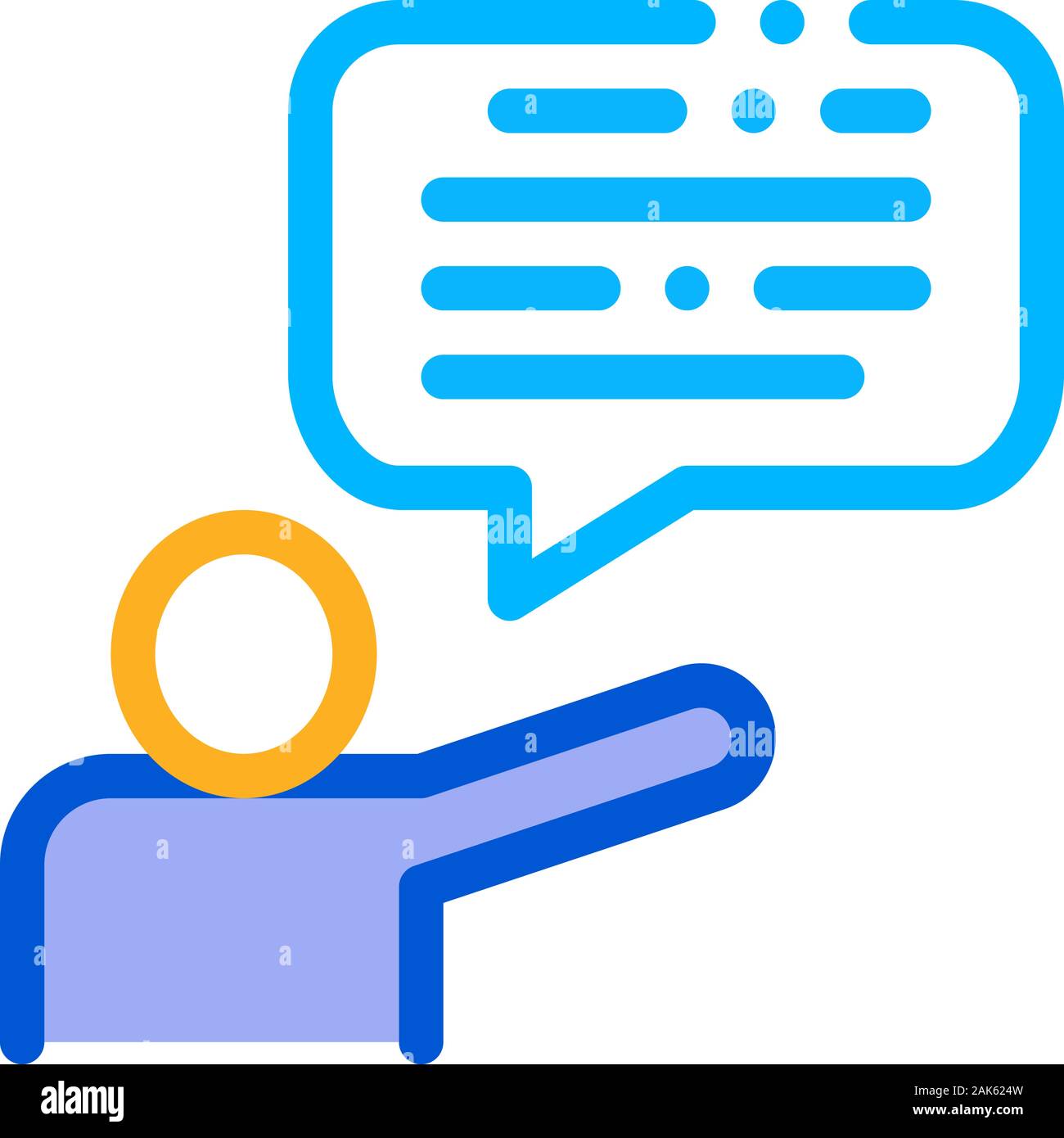 Speaker Human Talent Icon Vector Illustration Stock Vector Image & Art ...