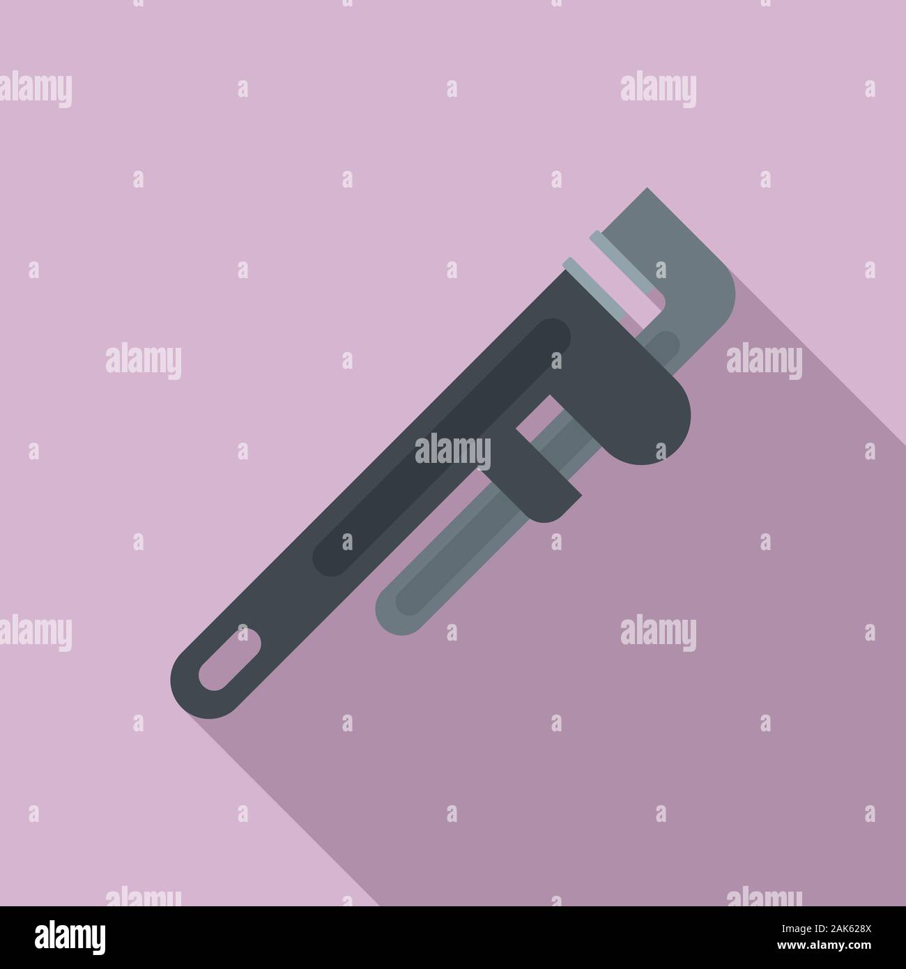 Service wrench icon. Flat illustration of service wrench vector icon ...