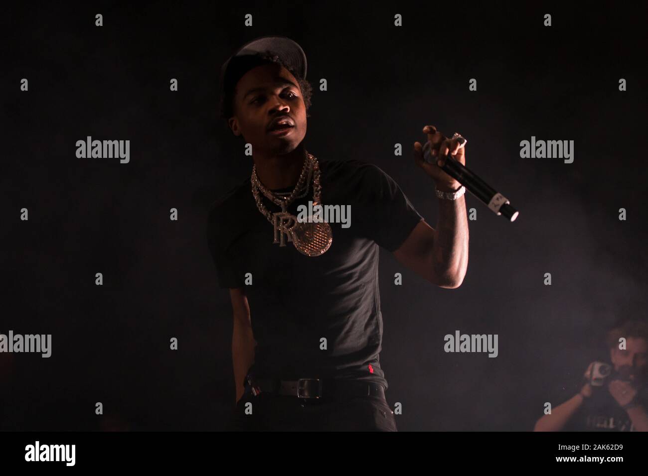 American rapper Roddy Rich performing at Winter Breakout festival 2019 ...