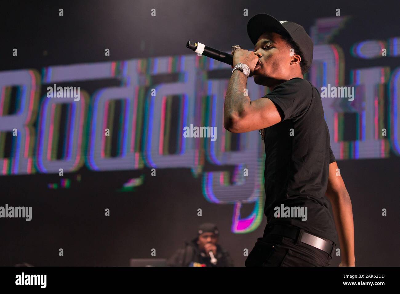 American rapper Roddy Rich performing at Winter Breakout festival 2019 ...