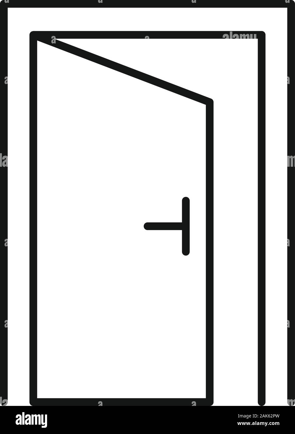 Open Door Icon White