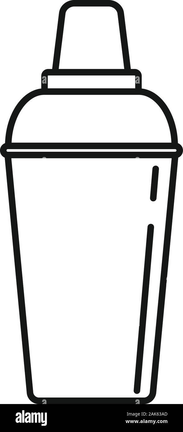 Bar shaker icon. Outline bar shaker vector icon for web design isolated ...
