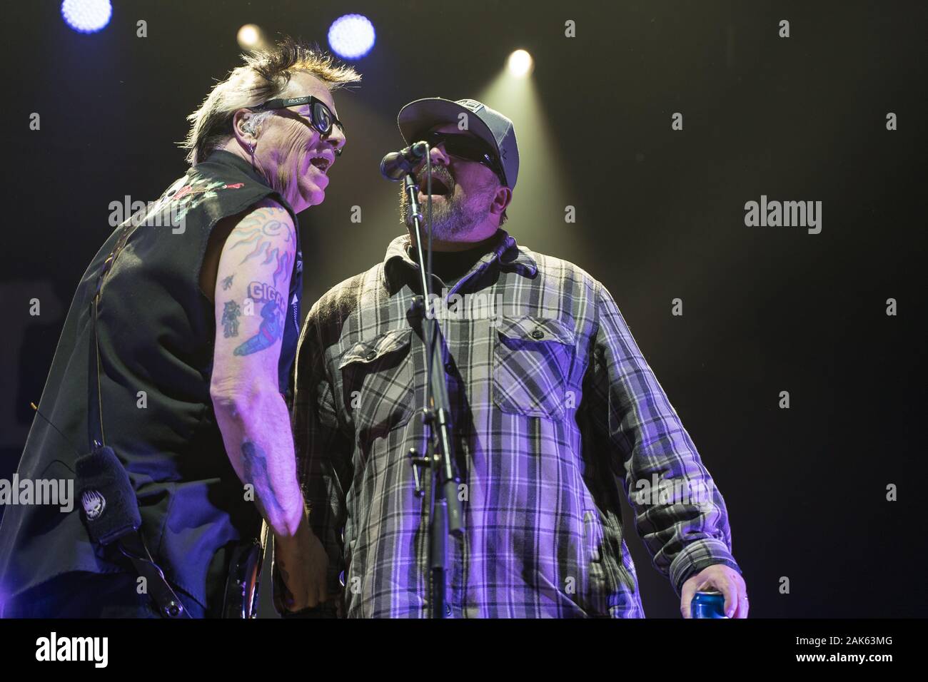 American punk rock band The Offspring performing at Abbotsford Centre ...