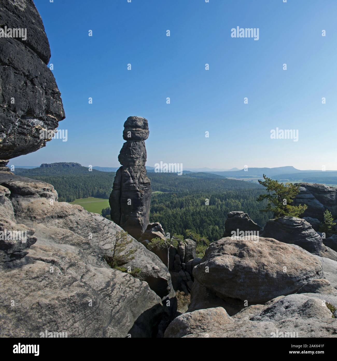 Nationalpark Saechsische Schweiz: Barbarine am Pfaffenstein, Sachsen ...
