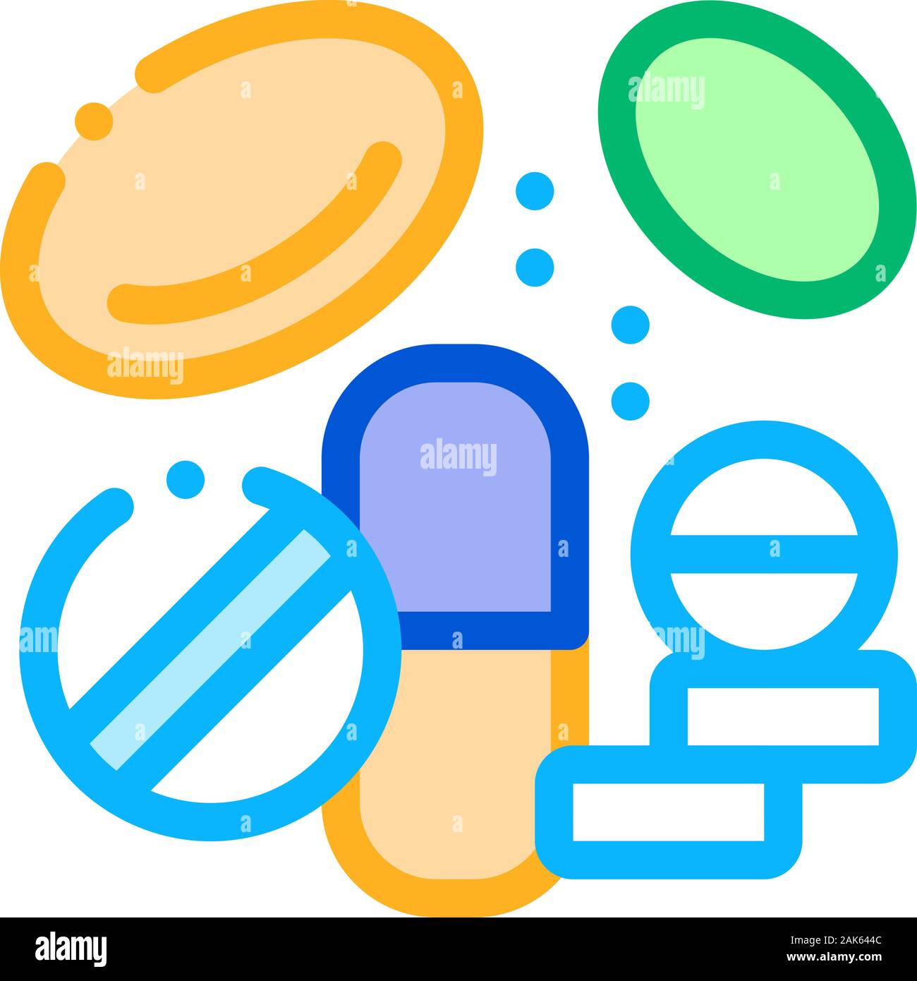 Medicines Supplements Icon Vector Illustration Stock Vector Image & Art ...