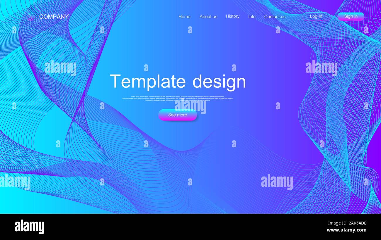 Website template design. Asbtract scientific background with colorful ...